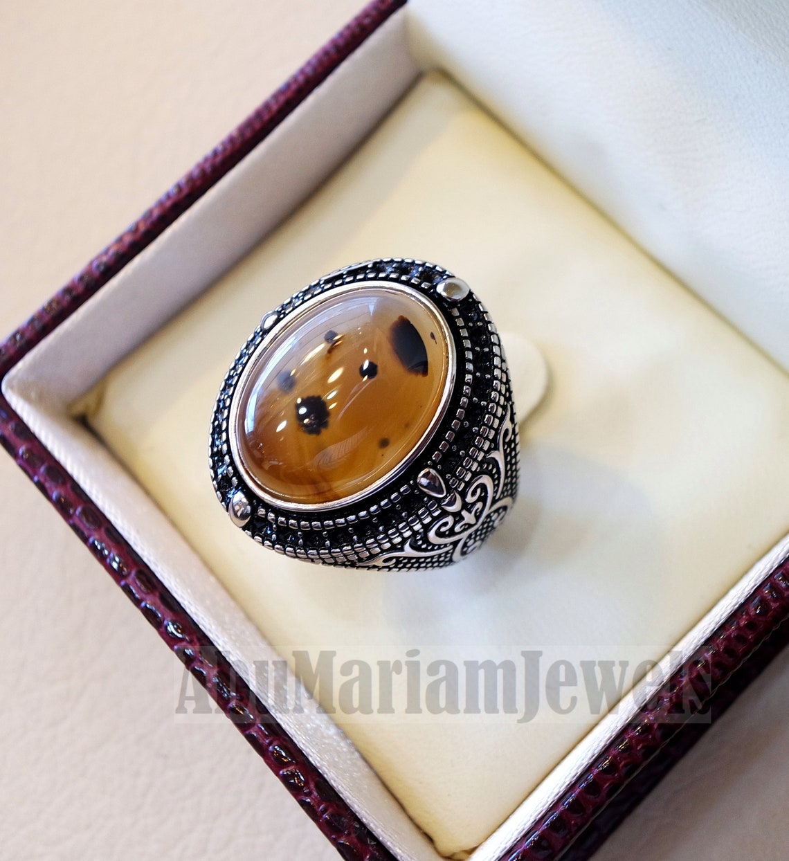 Yamani Aqeeq Akik Akeek Natural Oval Multi Color Agate | Etsy