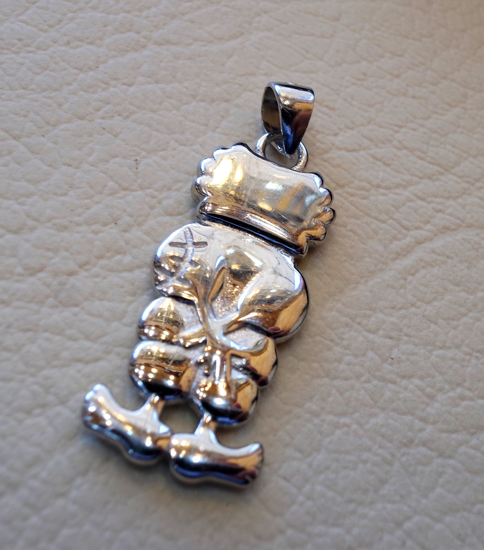 Handala Sterling Silver 925 Pendant With Thick Chain Palestine - Etsy