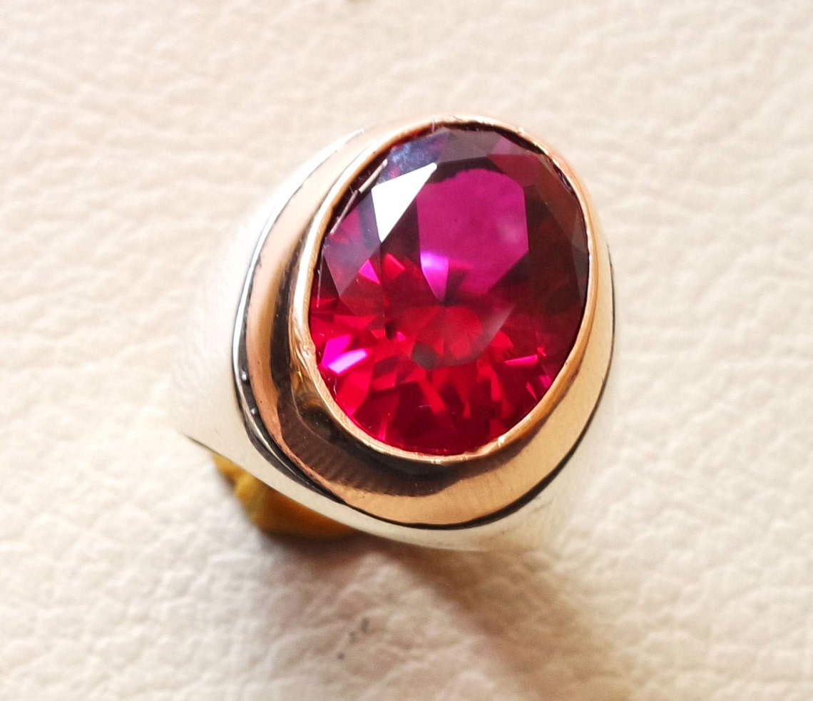 Ruby Identical Synthetic Stone High Quality Imitation Corundum | Etsy