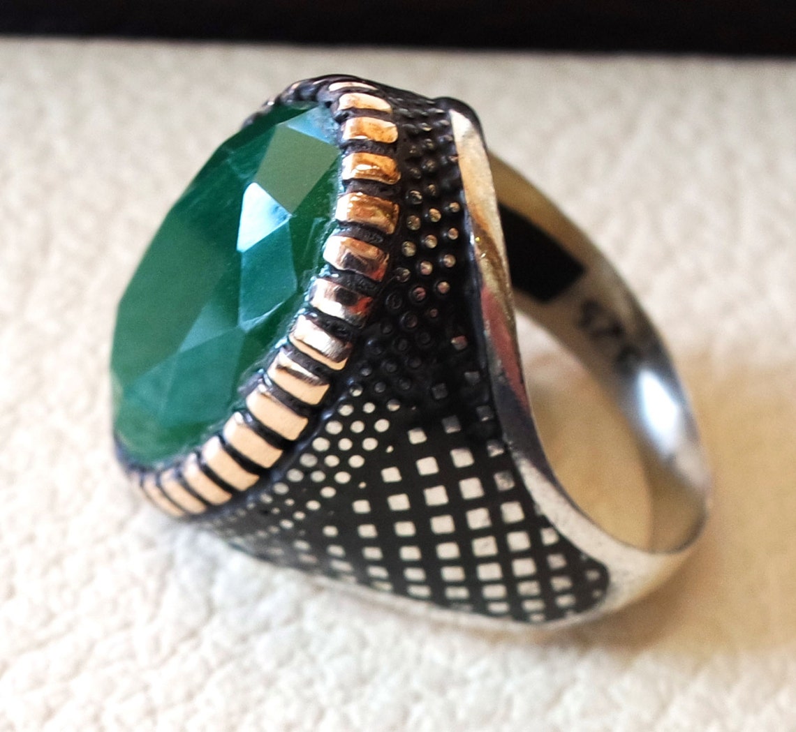 Deep Fancy Opaque Emerald Green Synthetic Corundum Oval Stone | Etsy