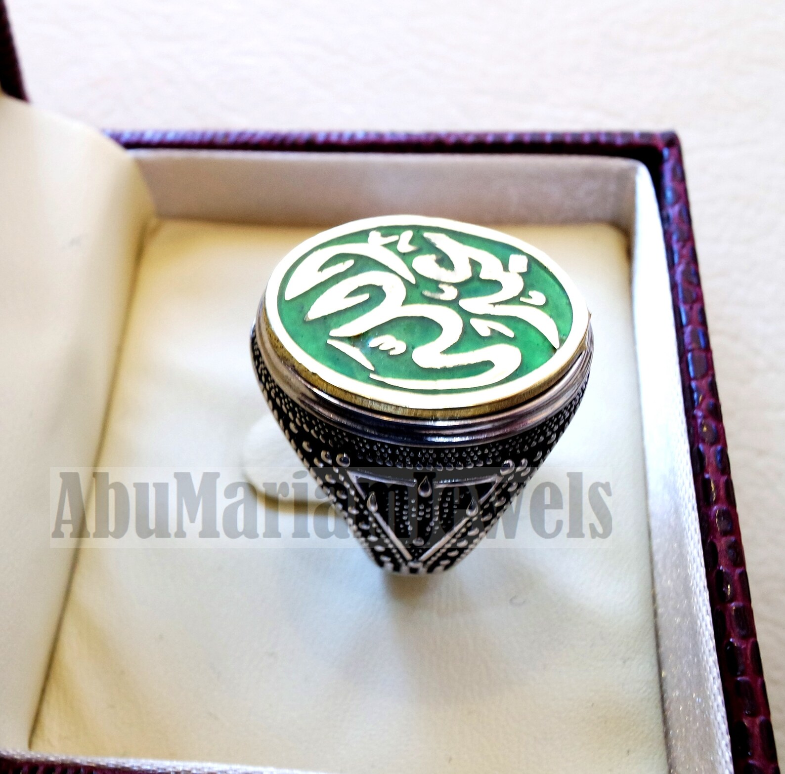 Customized Arabic Calligraphy Names Ring Personalized Sterling - Etsy