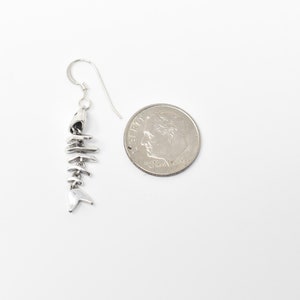 Fishbone Dangle Earrings, Worry Fish Earrings, Skeleton Fish Earrings ...