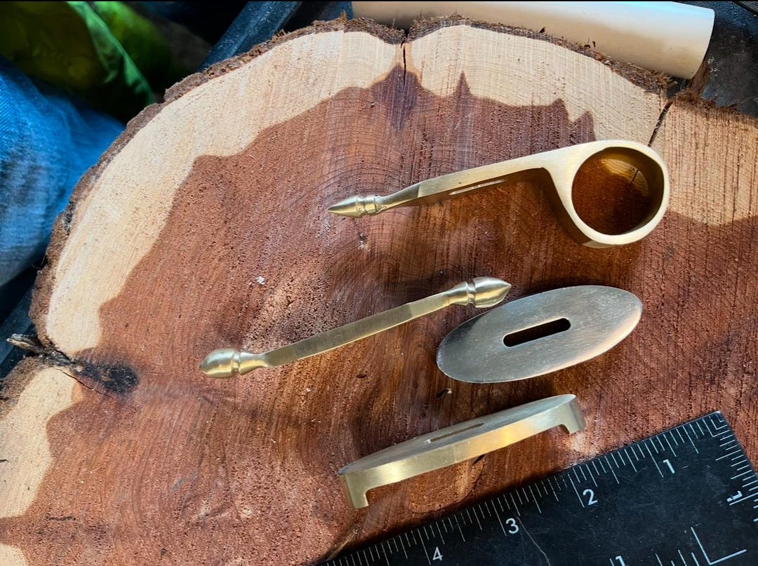 Brass Ring Guard Bolsters for Knife Making. Civil War Bowie Dguard Lot ...