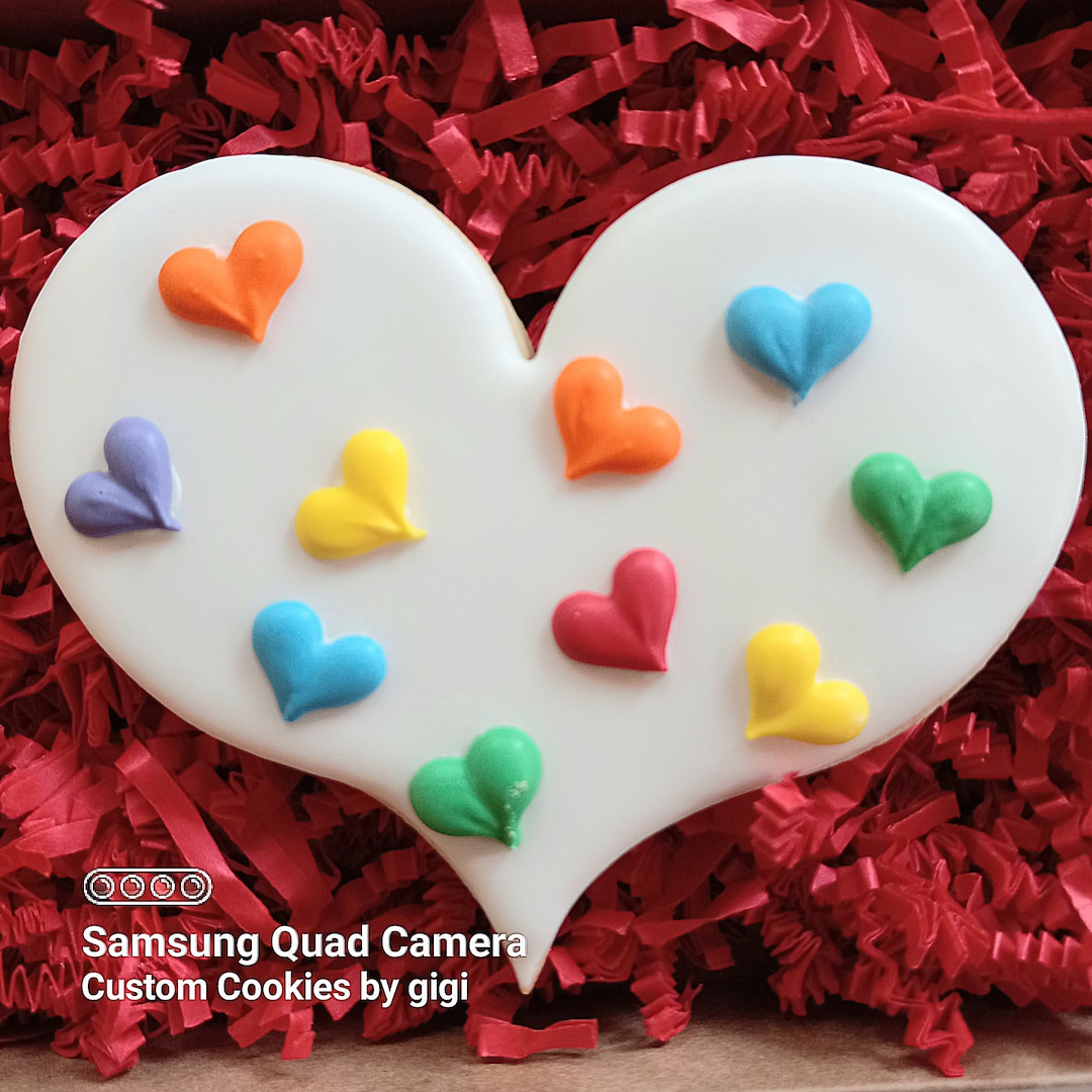Rainbow Heart Cookies Cookies, Rainbow Cookies, Pride Month Cookies ...