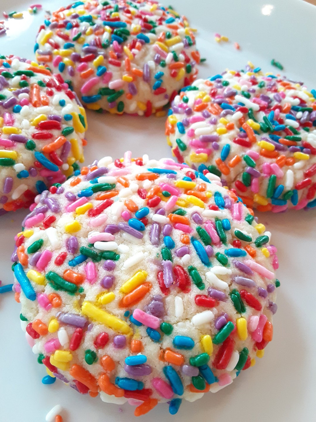 Rainbow Sprinkle Cookies Cookies With Jimmies, Sugar Cookies, Valentine ...