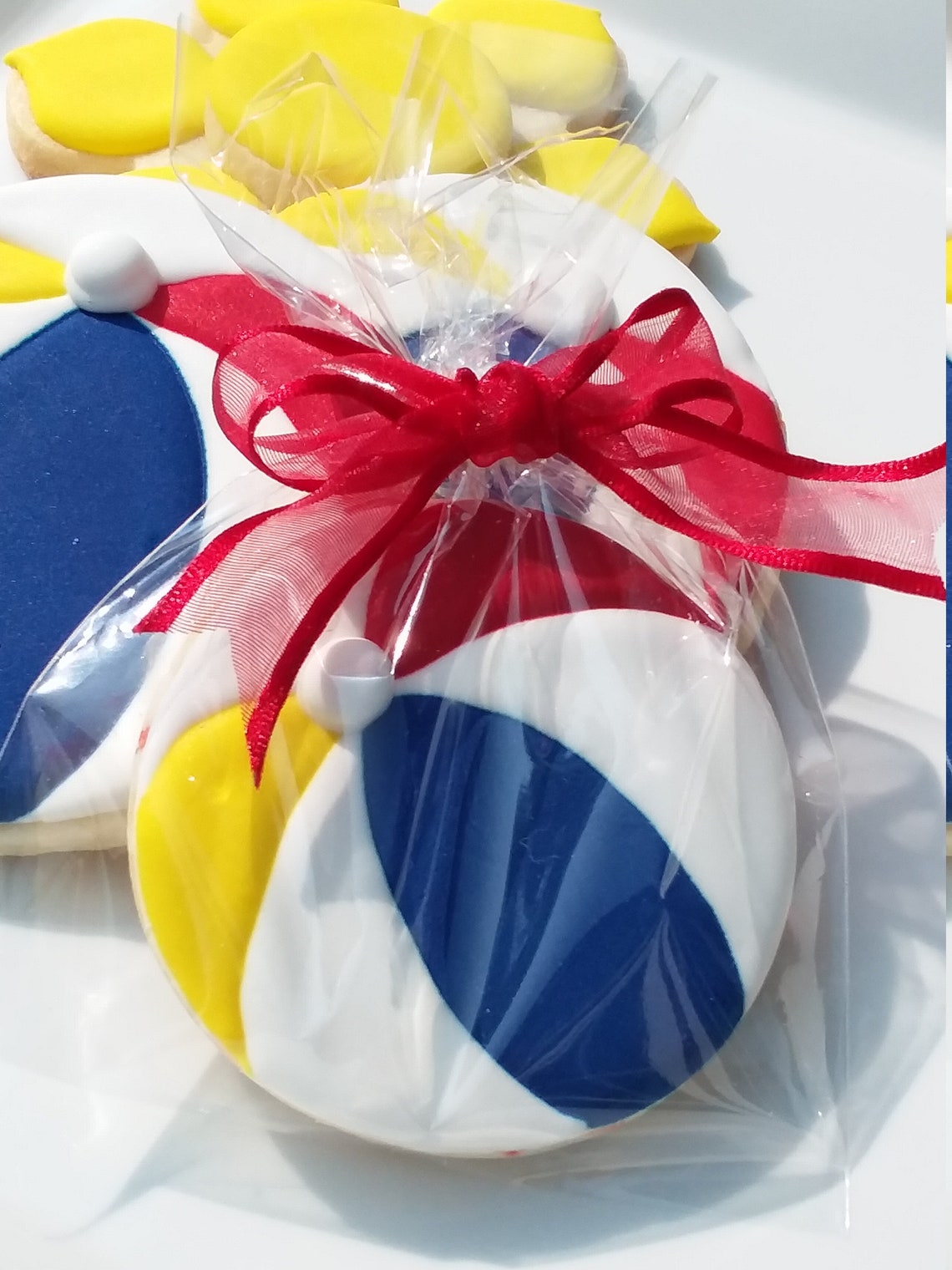 Beach Ball Cookies One Dozen Summer Cookies Beachball - Etsy