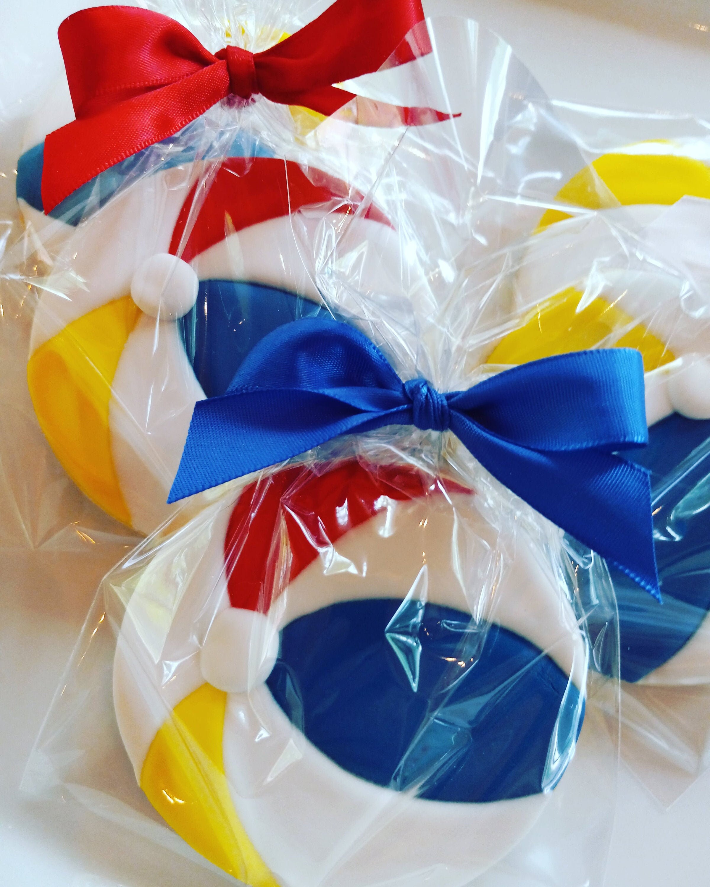 Beach Ball Cookies One Dozen Summer Cookies Beachball - Etsy