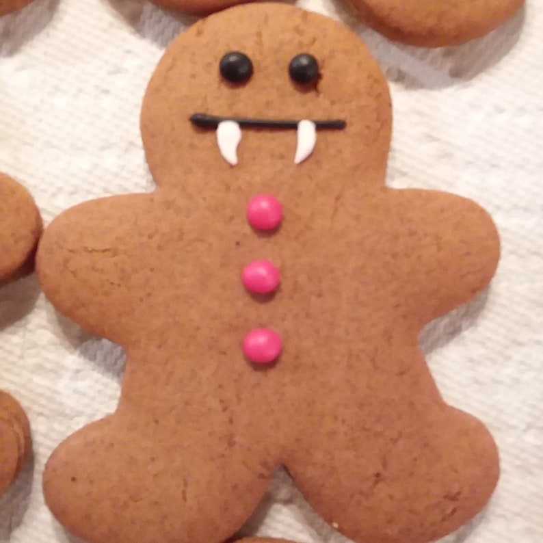 Gingerbread Vampire Cookies Vampire Cookies Halloween | Etsy