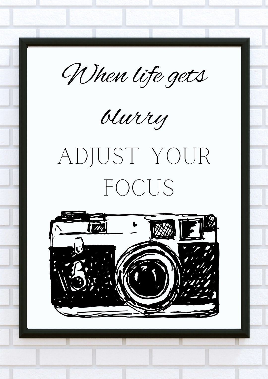 Canva Template Adjust Your Focus Art Print - Etsy