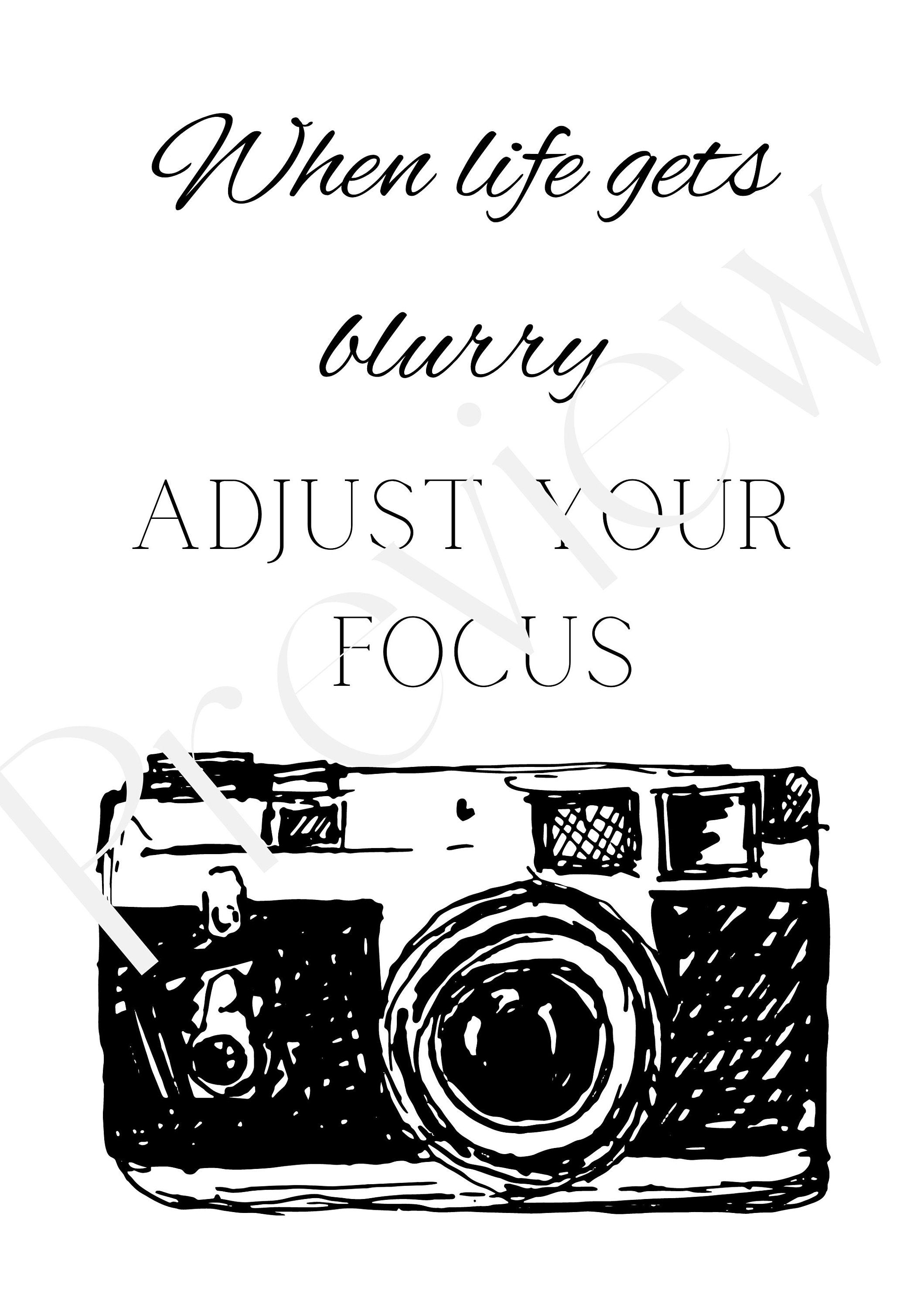 Canva Template Adjust Your Focus Art Print - Etsy