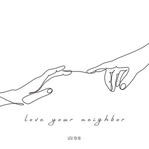 Canva Template Love Your Neighbor Art Print - Etsy