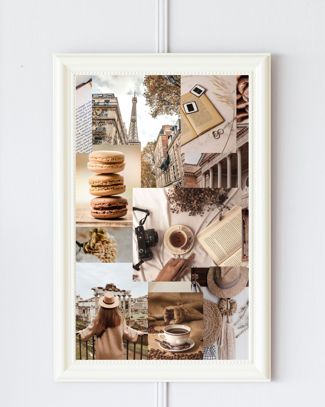 Canva Template Beige Aesthetic Art Print - Etsy