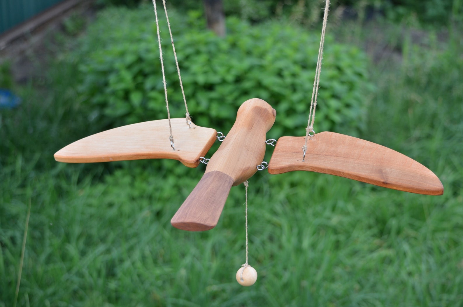 Handmade Wooden Flying Bird / Mobile / Bird Wall Decoration / - Etsy