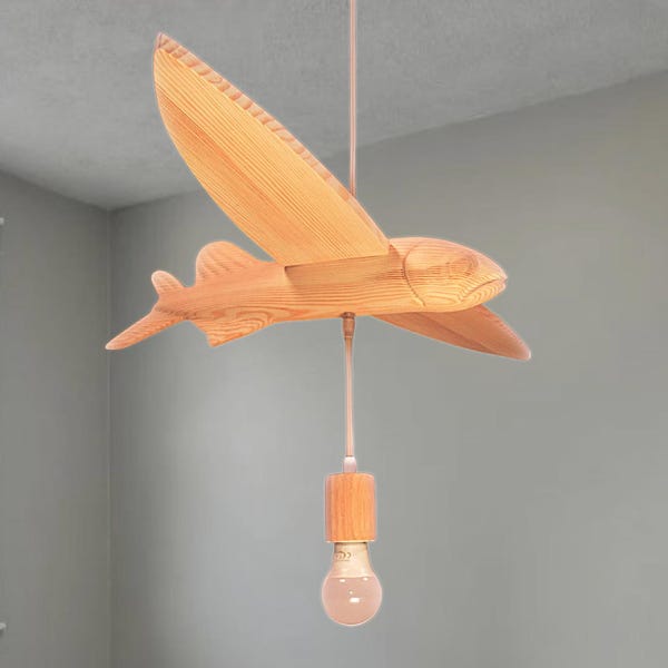 Wooden Fish Chandelier - Etsy