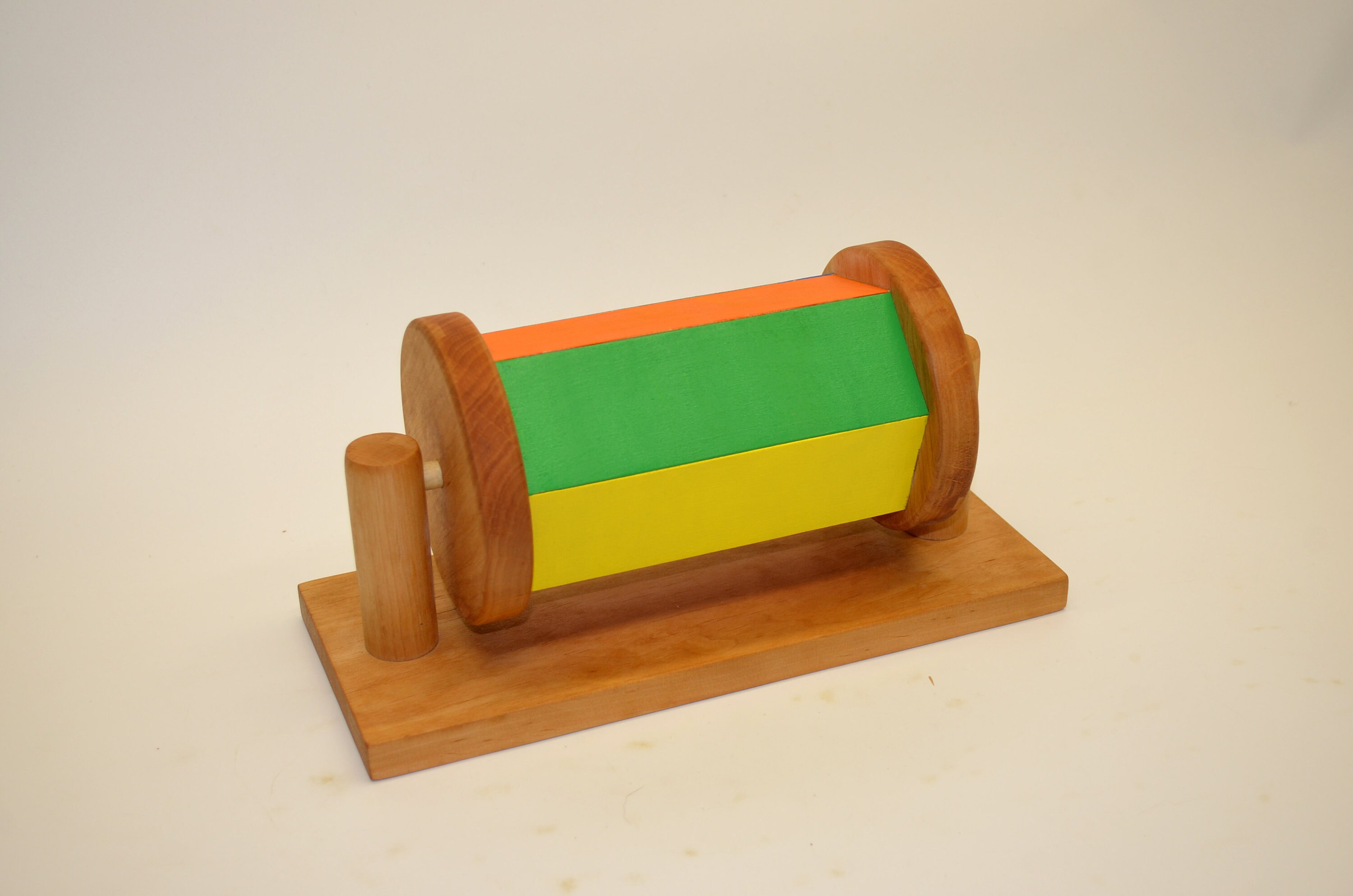 Hangmade Montessori Spinning Drum / Wooden Spinning Drum / | Etsy