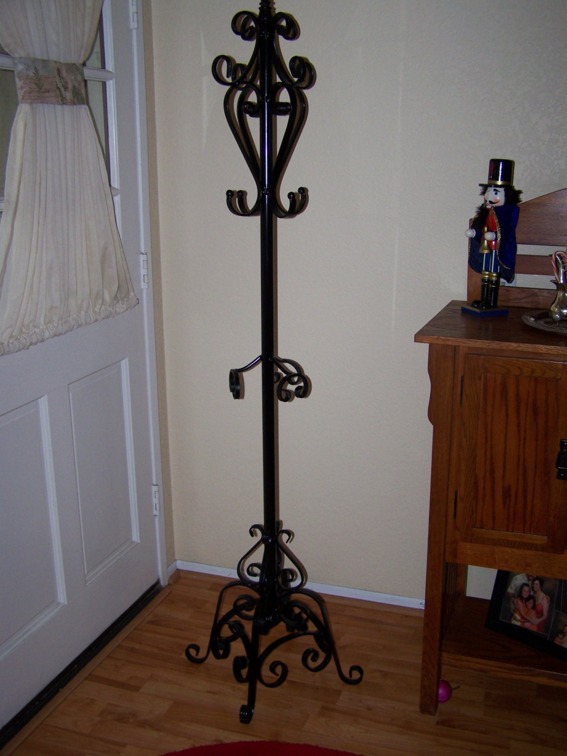 Wrought Iron Coat Rack - Etsy