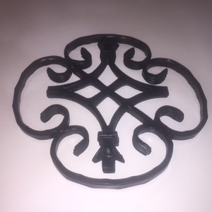 Hand Forged Wrought Iron Wall Decor - Etsy