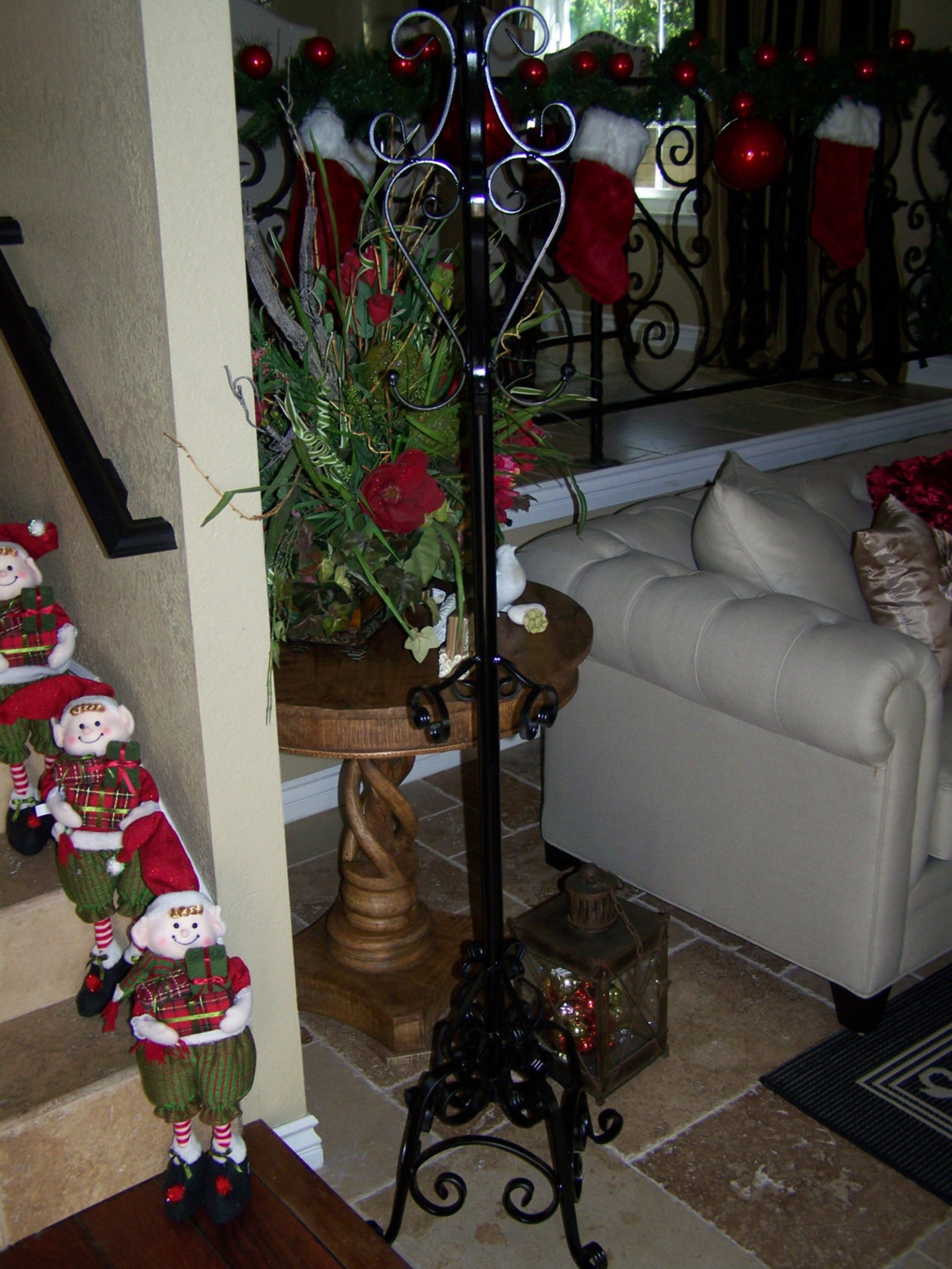 Wrought Iron Coat Rack - Etsy