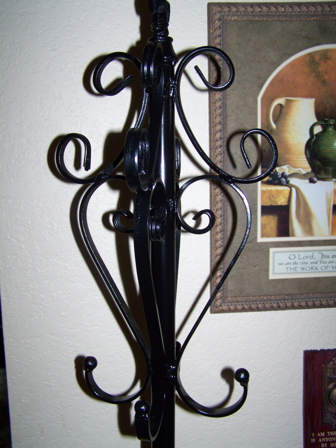 Wrought Iron Coat Rack - Etsy