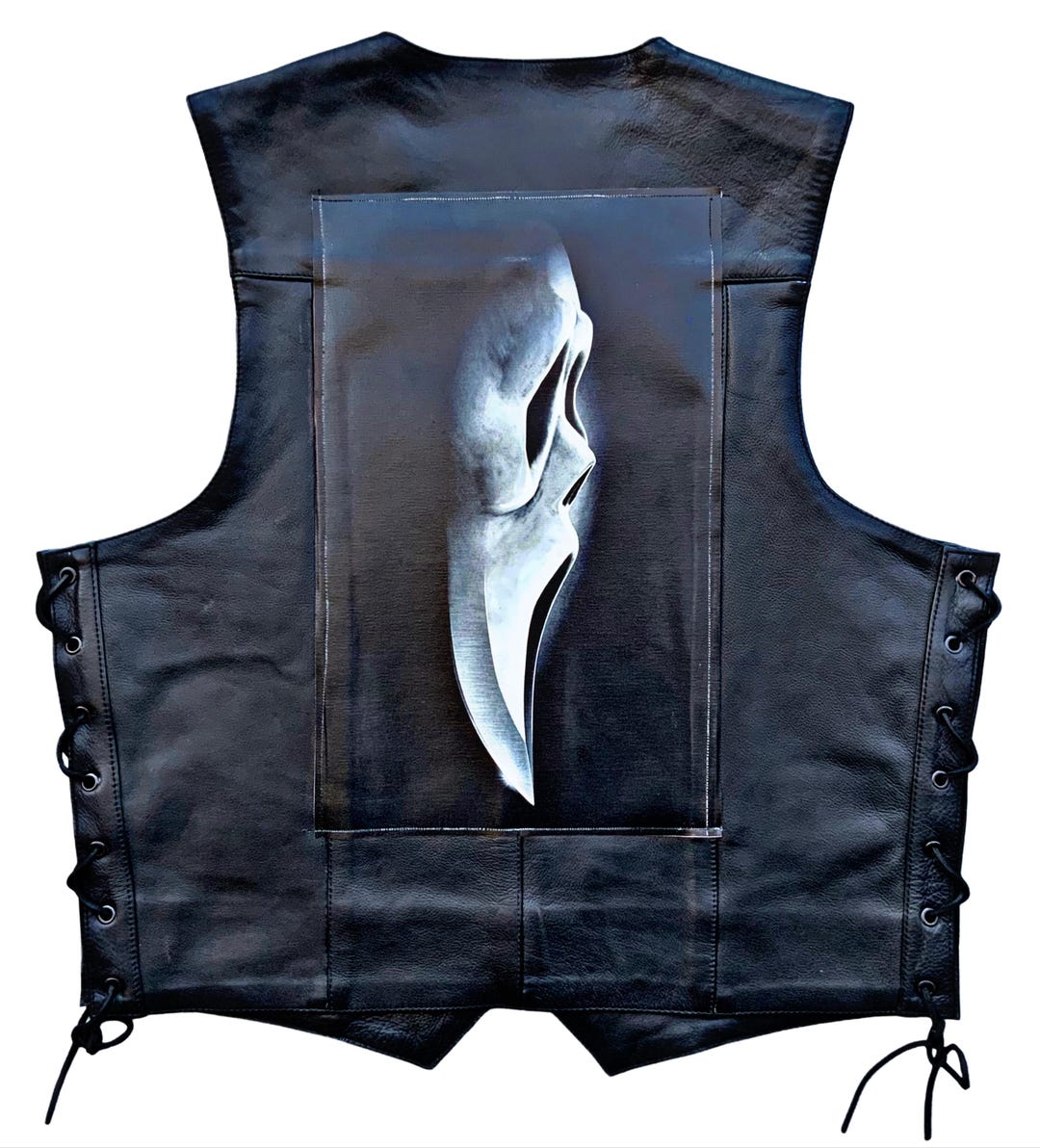 Ghostface Leather Vest - Etsy
