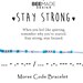 Stay Strong Morse Code Bracelet Women Empowerment Birthday Gift for ...