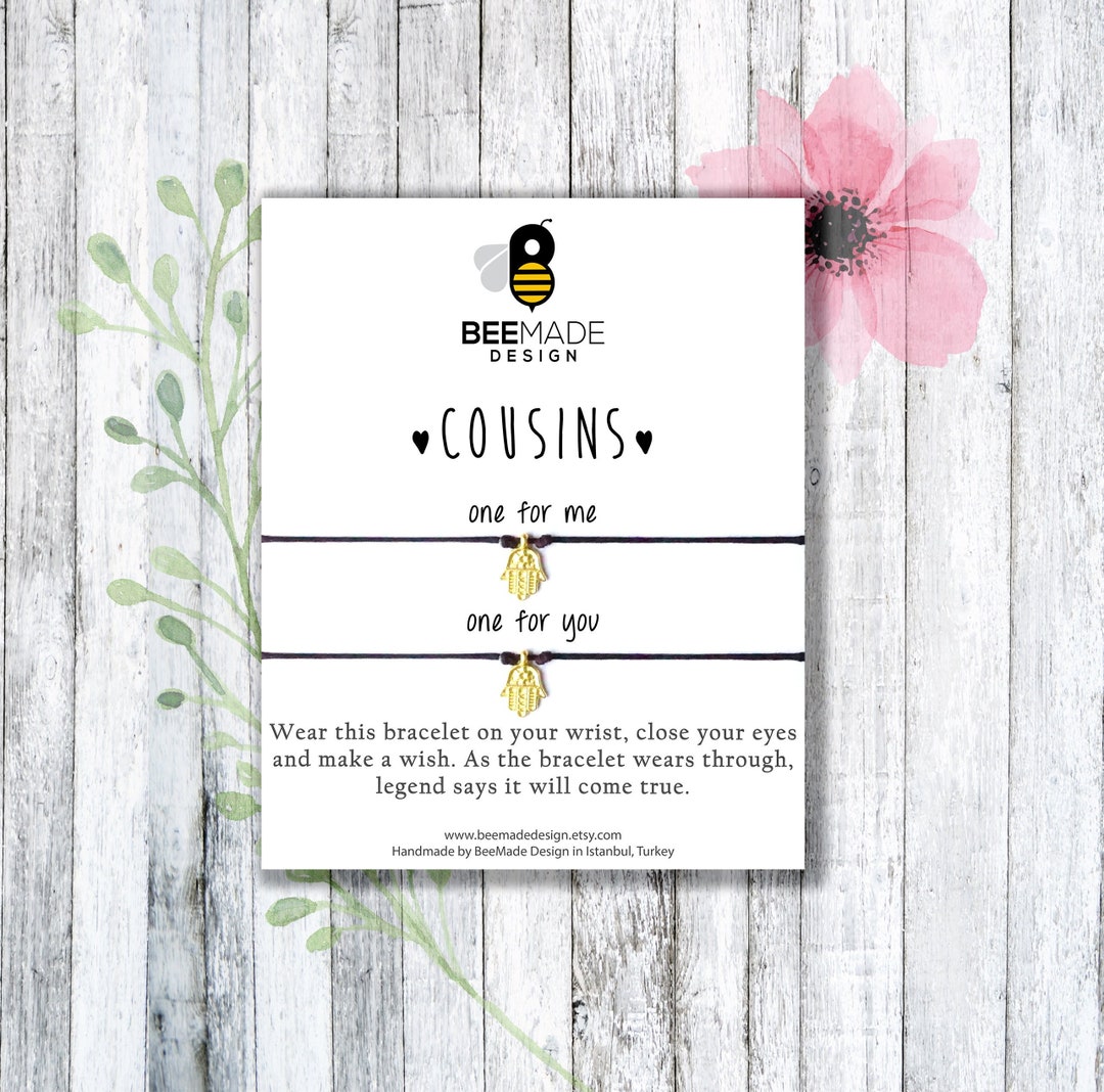 Valentines Days for Cousins Valentines Days Cousin Bracelets for 2 ...