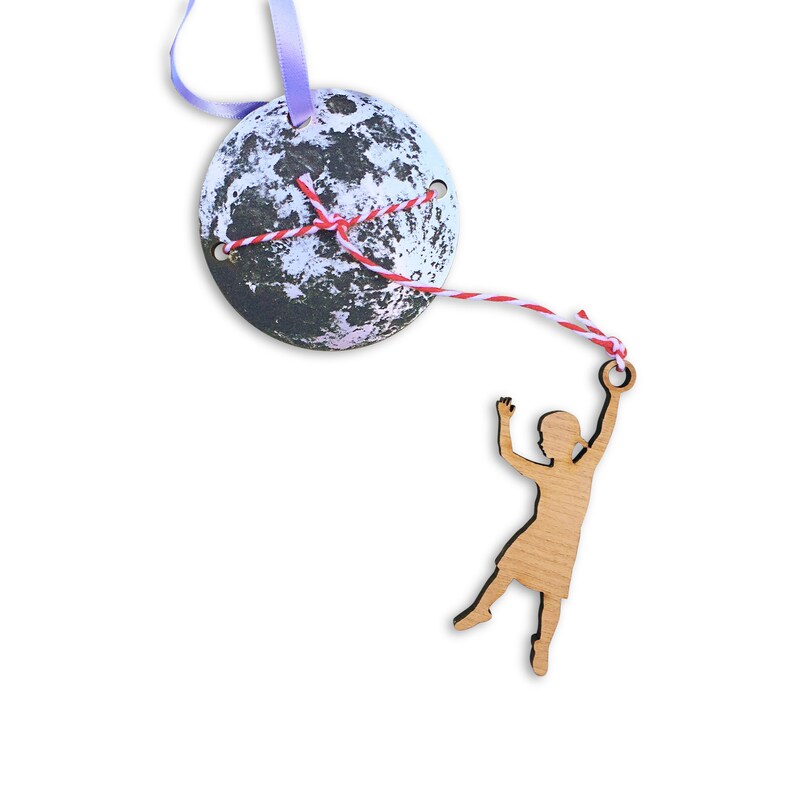 Lasso the Moon Christmas Decoration|ornament|it's a Wonderful Life - Etsy