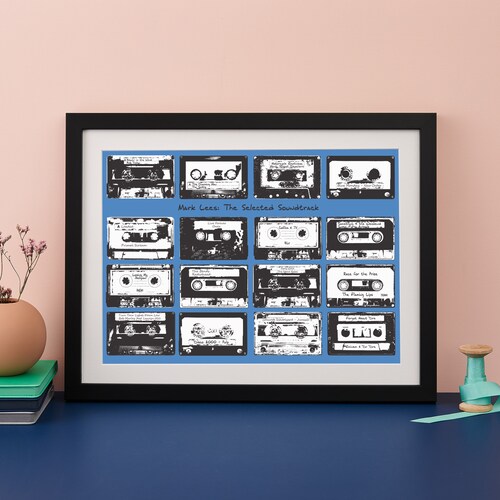 Custom Cassette Print Retro Cassette Poster Personalized | Etsy