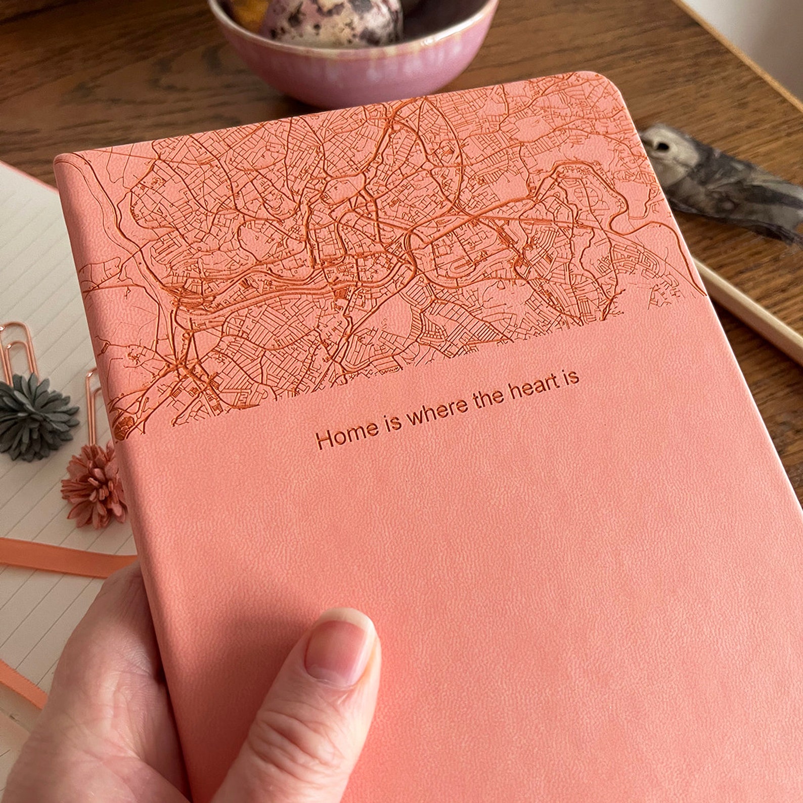 Personalised Map Journal Luxury Notebook. Local Map Personalised ...