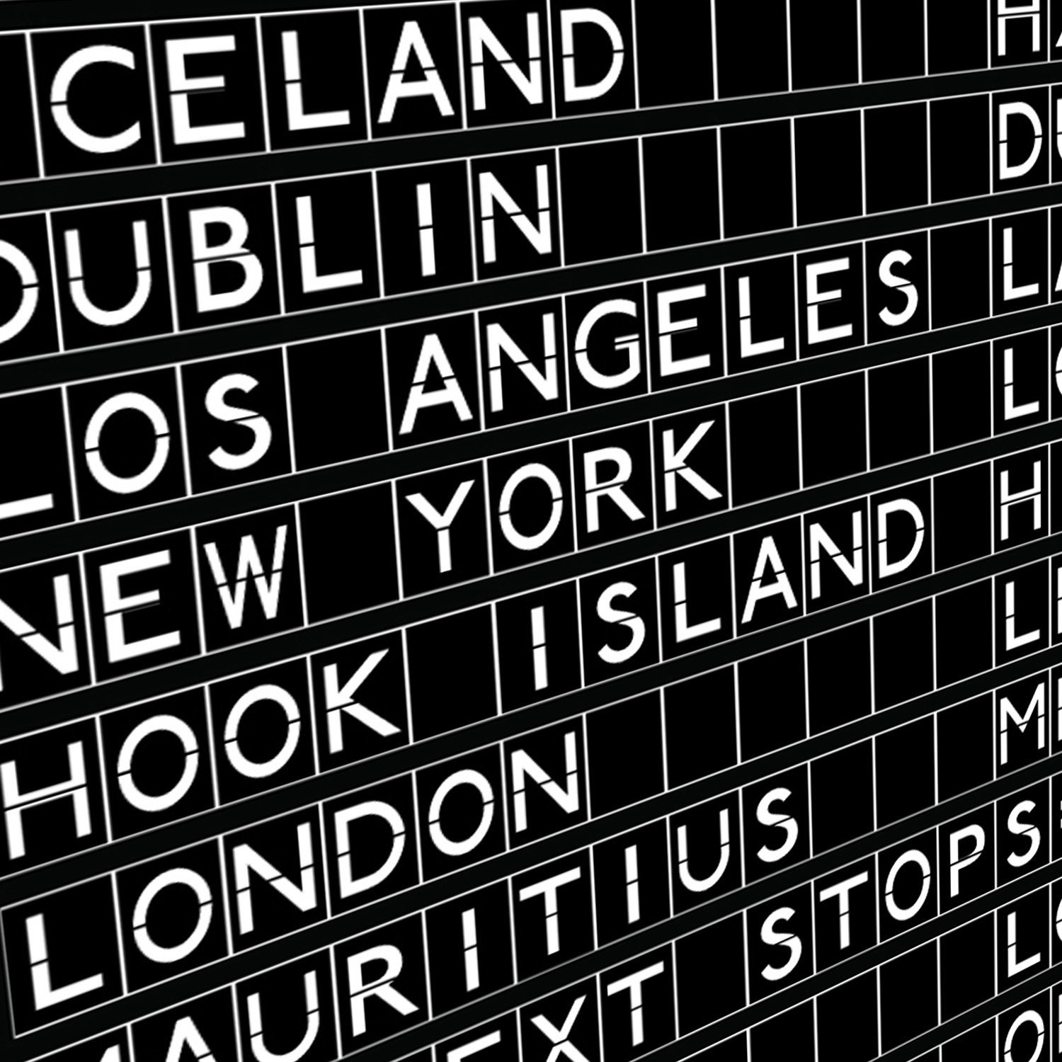 Airport Departures Board Travel Destination Print | Etsy