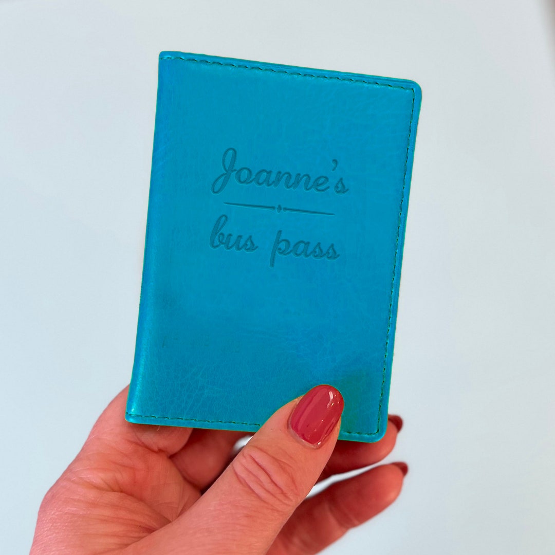 Personalised Bus Pass Oyster 60 Card Holder. Freedom Pass or Season ...