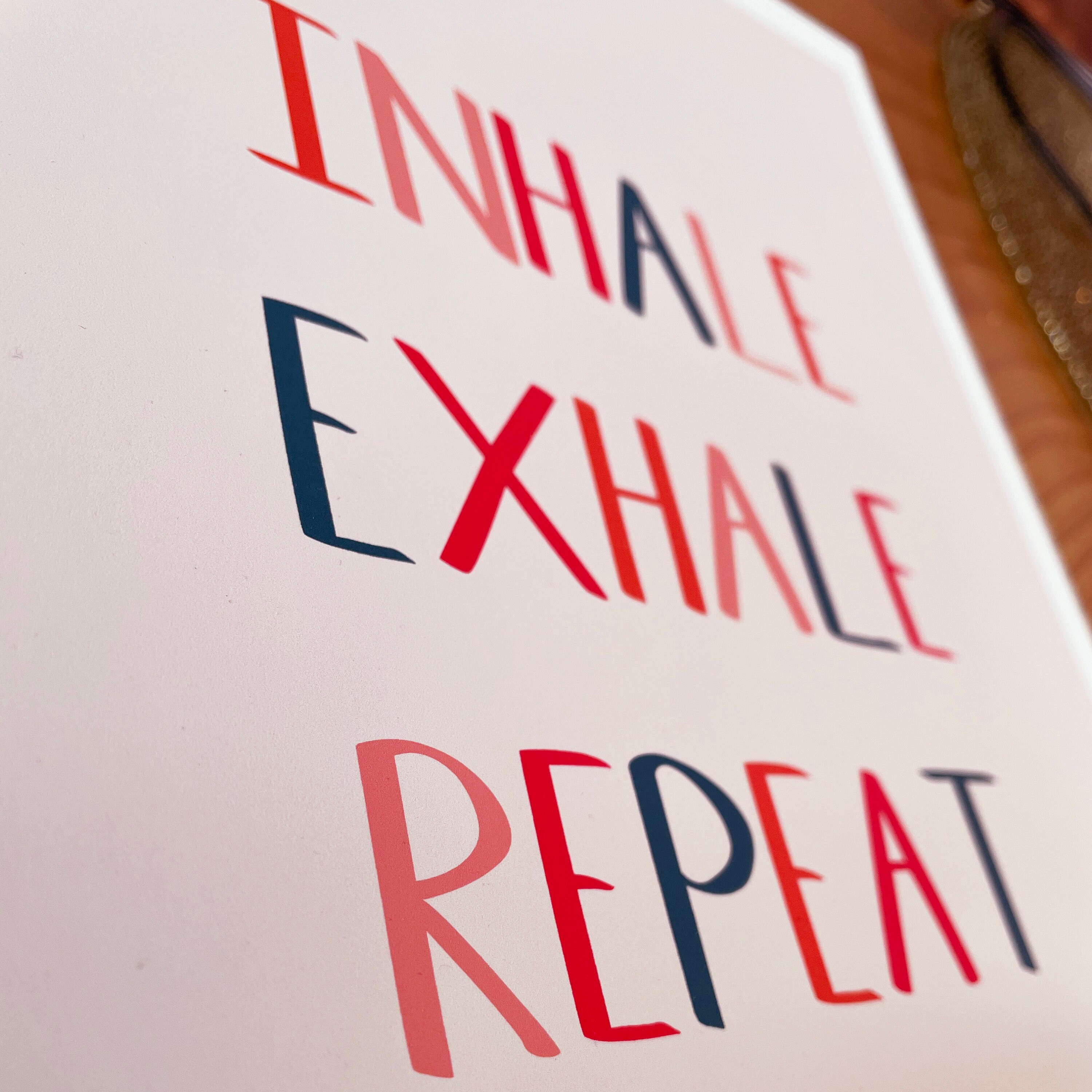 Inhale Exhale Repeat Giclee Print - Etsy