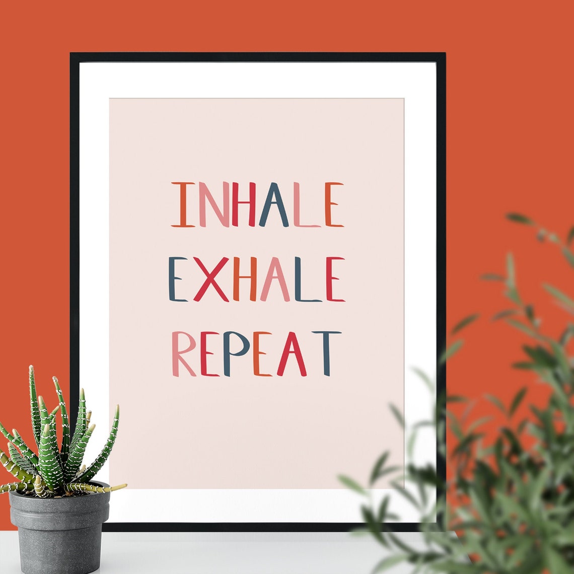 Inhale Exhale Repeat Giclee Print - Etsy