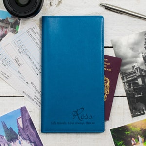 Script Name Personalised Travel Document Holder|personalised PU Leather ...