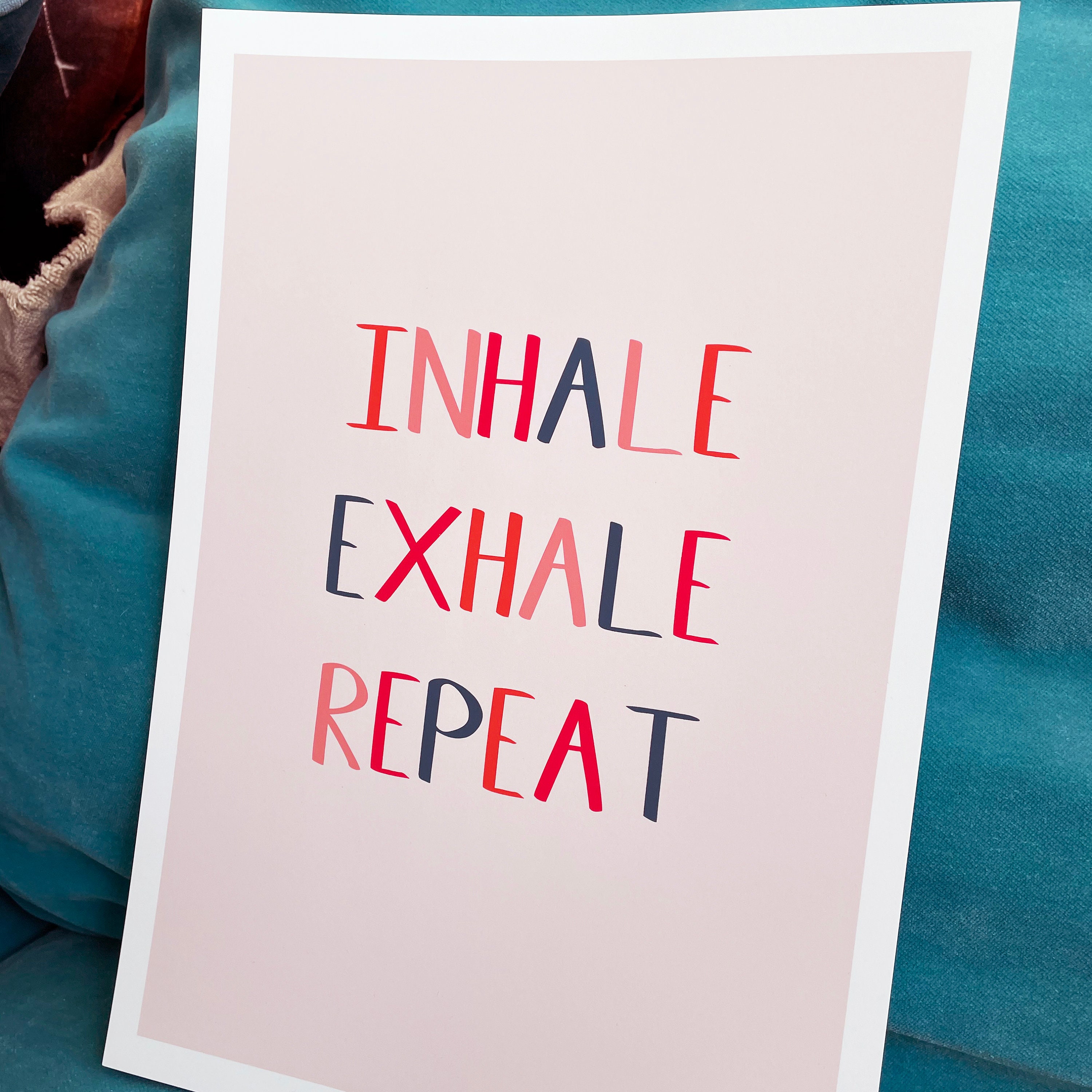 Inhale Exhale Repeat Giclee Print - Etsy