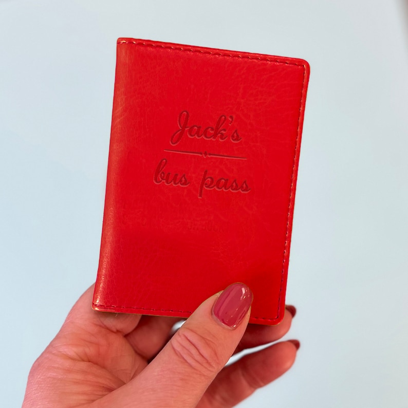 Personalised Bus Pass Oyster 60 Card Holder. Freedom Pass or Season ...
