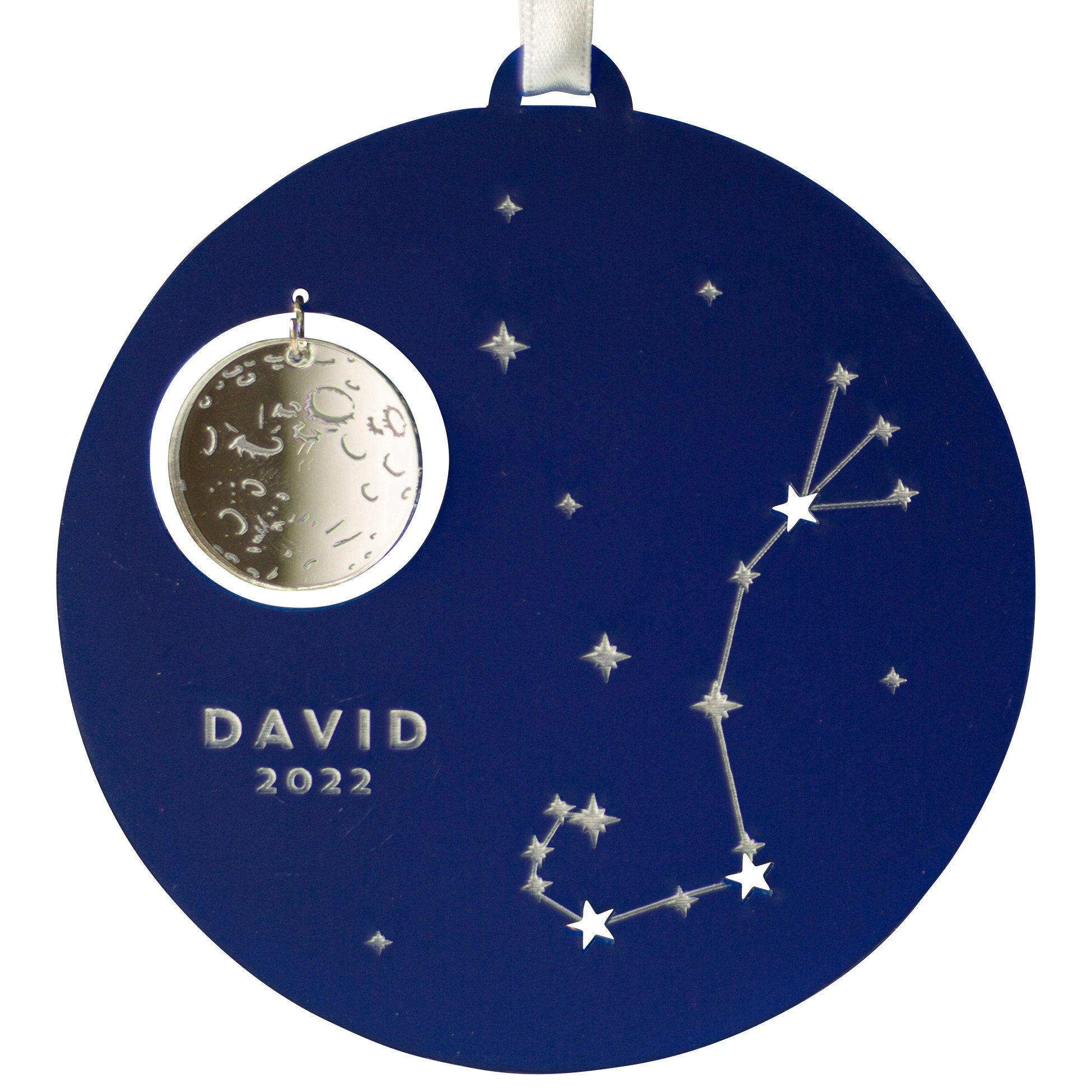 Night Sky Personalised Star Sign Zodiac Christmas Tree - Etsy