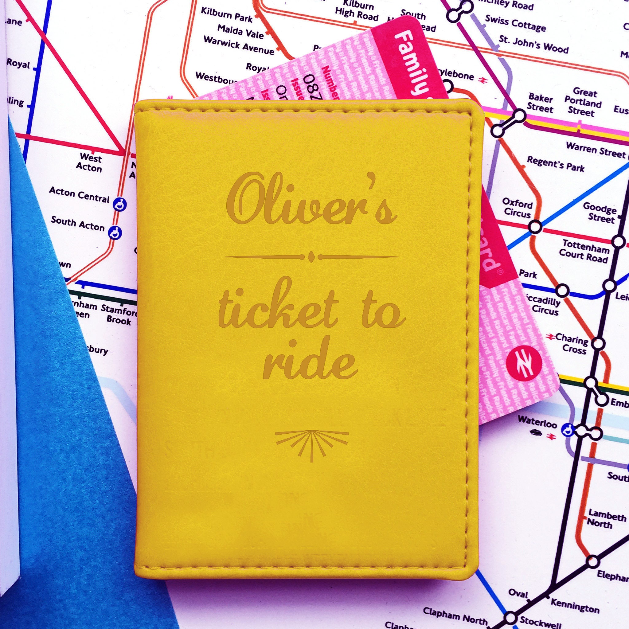 Ticket to Ride Personalised Travel Card Holder|bank Card|season Ticket ...