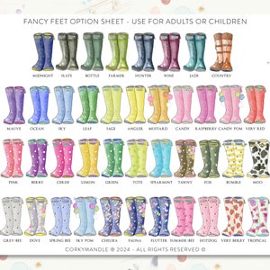 The Original Fancy Feet Family Print Personalised Family Group Children ...