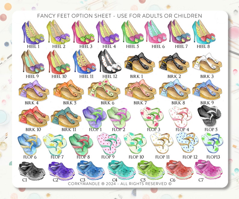 The Original Fancy Feet Family Print Personalised Family Group Children ...