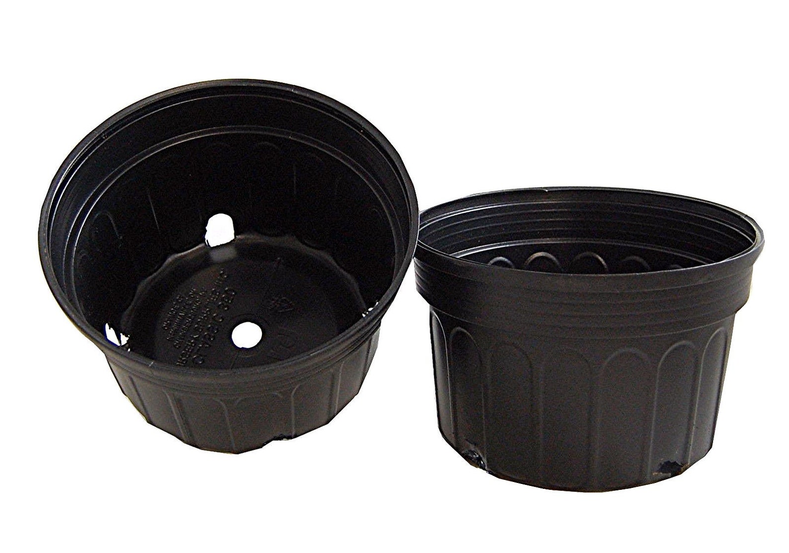 Mum Pan, (qty. 50) 8x5 Black Nursery and Greenhouse Pot, Bulb Pot ...
