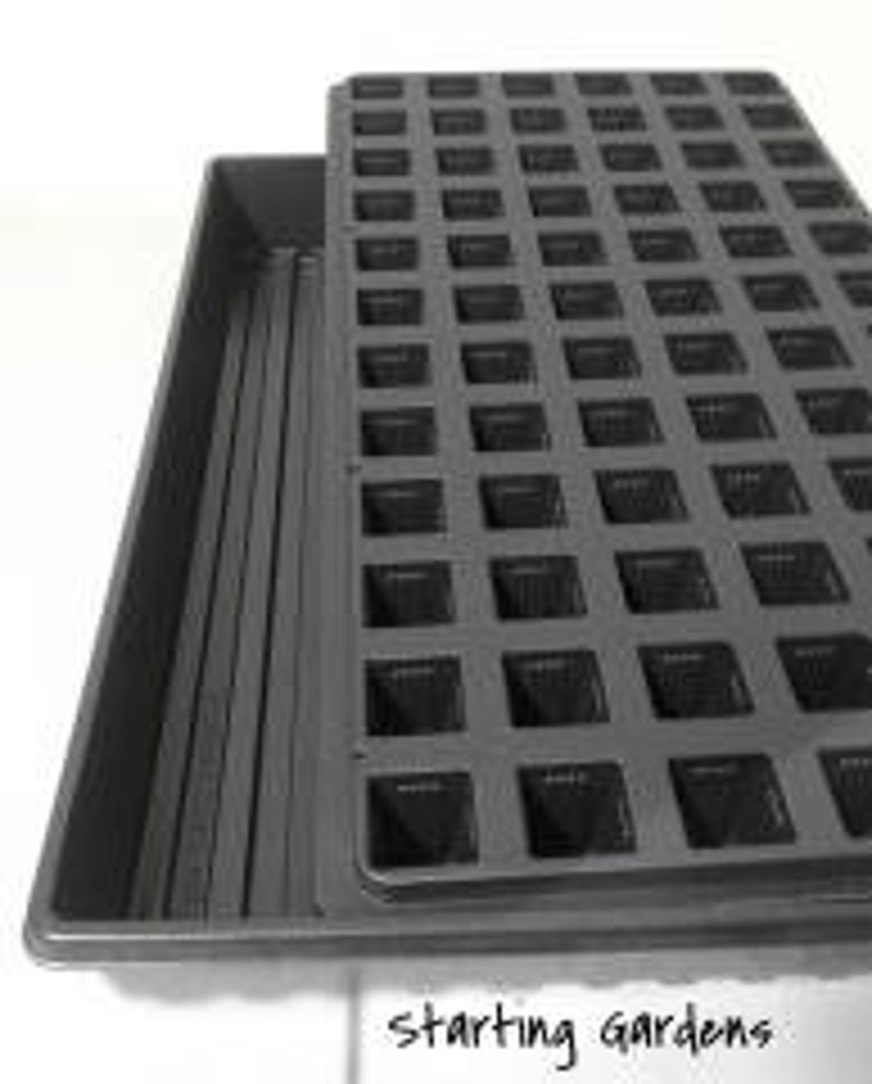 Seed Starting Trays, (qty.5) 72 Cell Propagation Trays, (qty.5) Solid ...