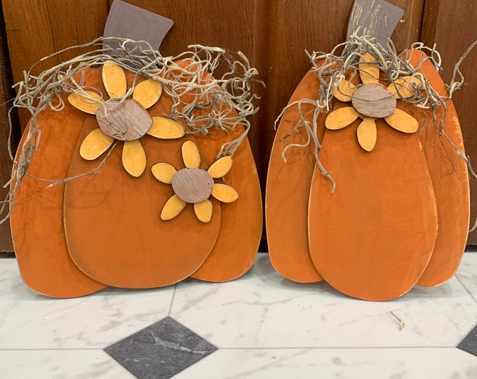 Primitive Farmhouse Pumpkins Handmade Ornaments Grubby Prim - Etsy