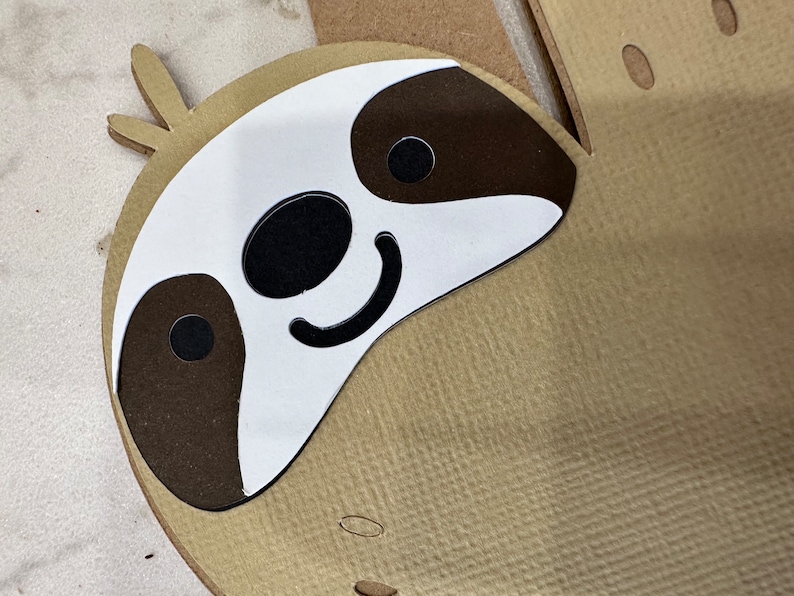 Homemade Sloth Gift Card Holder - Paper Sloth Greeting Card - Etsy