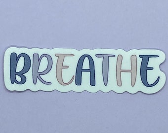 Just Breathe Mental Health Awareness Sticker - Etsy