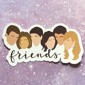 Friends Group Waterproof Sticker - Etsy