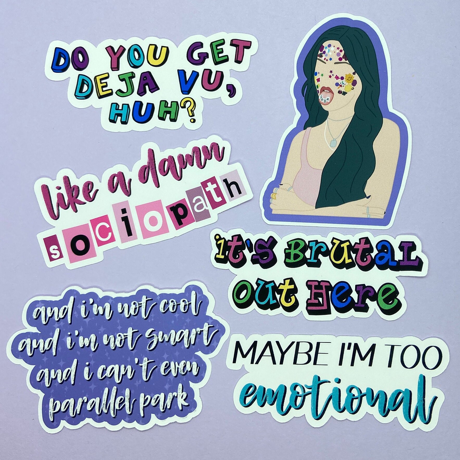 Olivia Rodrigo Sticker Pack WATERPROOF Laptop Decals & Skins ...