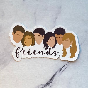 Friends Group Waterproof Sticker - Etsy