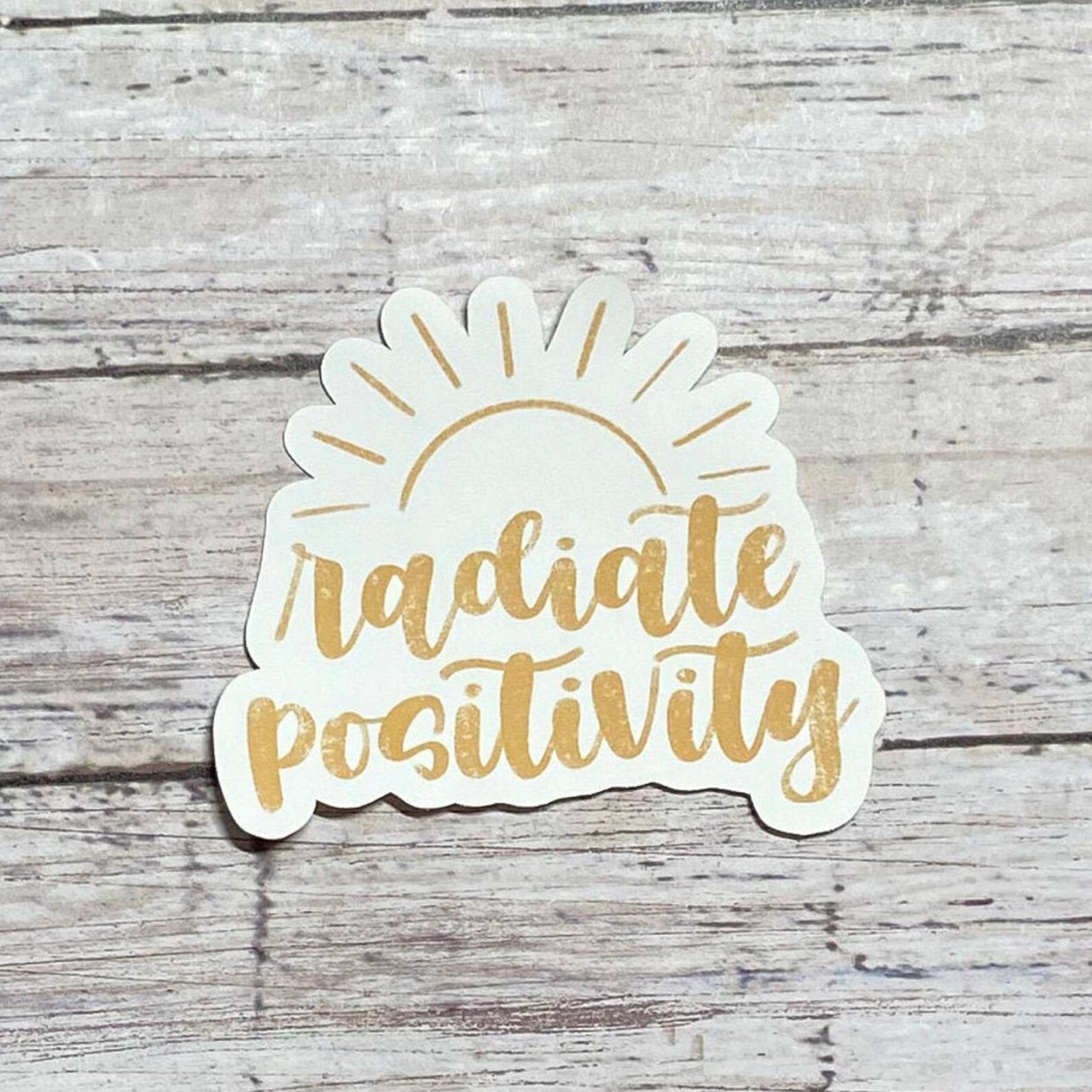 Radiate Positivity Waterproof Sticker - Etsy