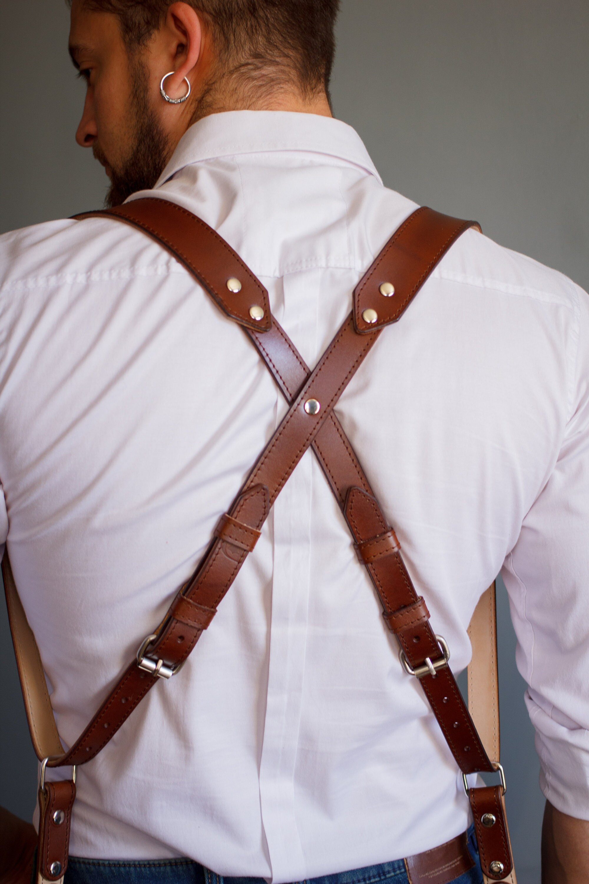 Dual Camera Harness Leather Camera Strap Dual Camera Strap - Etsy